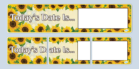 Today's Date Is Display Banner