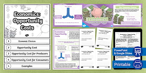 The Four Types of Economic Systems Lesson Pack for 6th-8th Grade