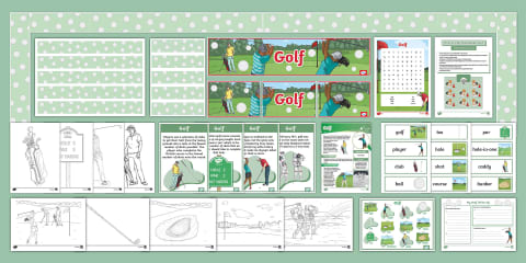 Design a Mini-Golf Course Cut and Paste Worksheet
