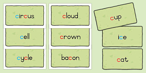 Grade 3 Phonics: Hard and soft g - Word Wall Cards