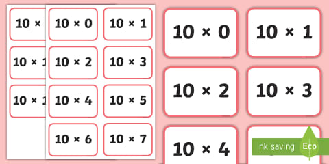 2 - 12 Times Table Flash Cards | Primary Teaching Resources