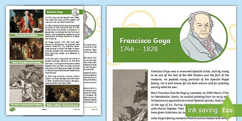 Comprensión Lectora: Francisco de Goya