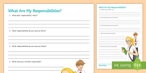 Is it Responsible or Not? Worksheets