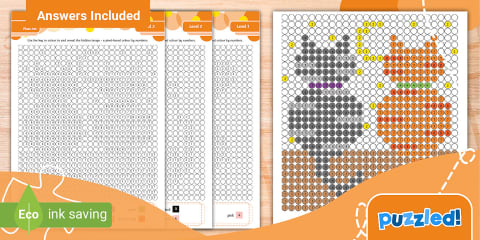 Tiger Pixel Art Template