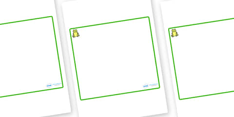 Frog Themed Editable Classroom Area Display Sign