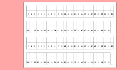 Editable Number Track 0-30