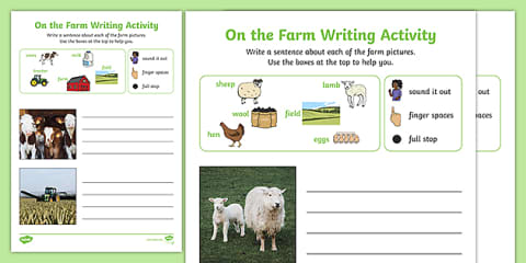 My Favourite Farm Animal Writing Frame | Worksheet