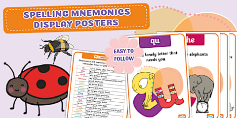 Spelling Strategies Display Posters