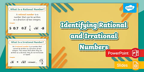Eighth Grade Real Number System PowerPoint & Google Slides
