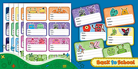 Editable Student Name Tags