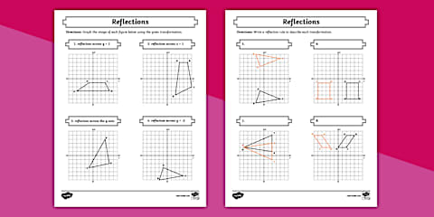 Eighth Grade Reflections on the Coordinate Plane Lesson Pack