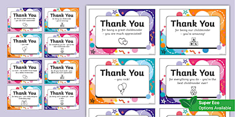 Childminder Rainbow-Themed Inspirational Poem Poster