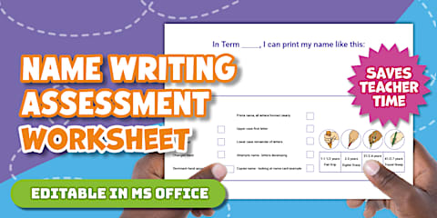 I Can Build My Name Worksheet