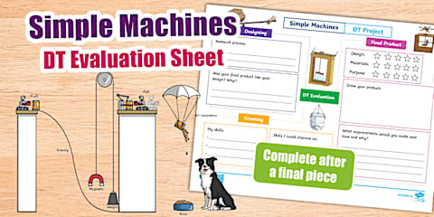 Simple or Compound Machine? Sorting Worksheet for 3rd-5th Grade