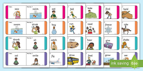 ESL card game – Verb Clash: Regular, Irregular, Academic and Historical ...