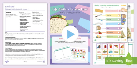Design a Sandwich Planning Worksheet