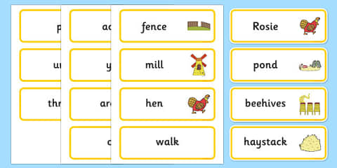 Preposition Display Posters to Support Teaching on Rosies Walk