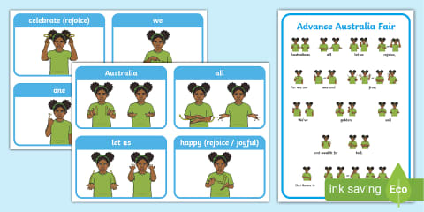 Acknowledgement of Country with Auslan Display Posters