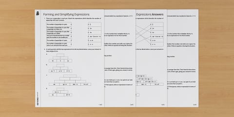 Simplifying Terms - Matching Game