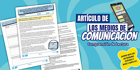 Sopa de letras: Los medios de comunicación