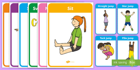 Circuit Training Station Cards