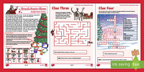 French: Christmas Activity Pack