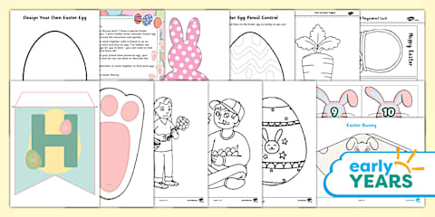 Easter Pencil Control and Scissor Skills Resource Pack