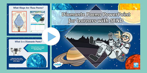 How to Write Diamante (Diamond) Poems Resource Pack