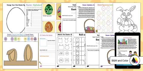 Easter Egg Hunt Collaborative Art Pack