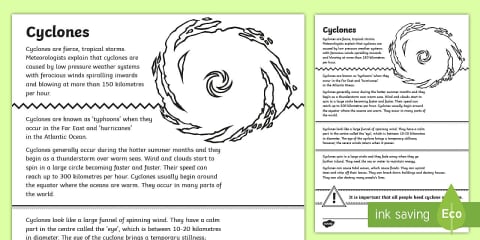 Cyclone Tracy Differentiated Fact Files