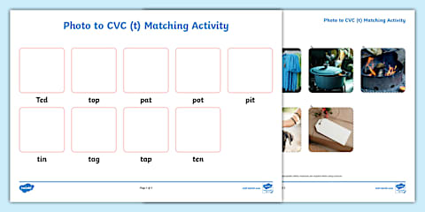 Photo to CVC (i) Matching Activity