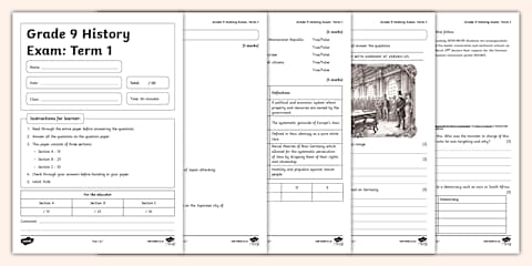 Grade 9 History: Term 2: Mid-Year Exam