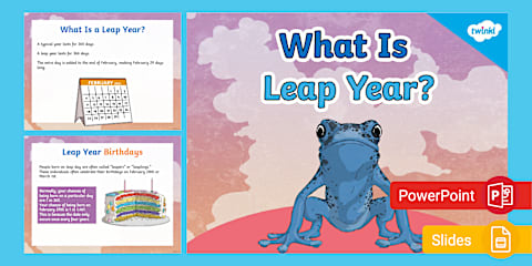 What Is Leap Year? PowerPoint & Google Slides for 6th-8th Grade
