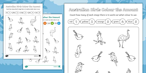 Aussie Backyard Bird Count Activity Sheet