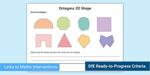 Pentagons 2D Shape Activity Sheet