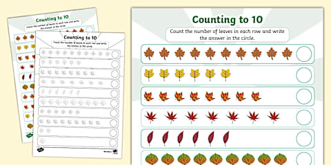 Woodland Animals Count to 10 Activity