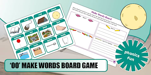 'oo' Make Words Board Game