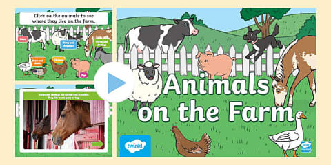 Farm Animals What Am I Interactive Game PowerPoint