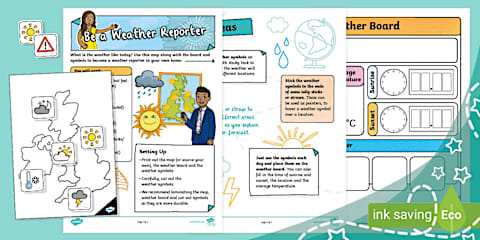 United Kingdom Weather Forecasting Role-Play Pack