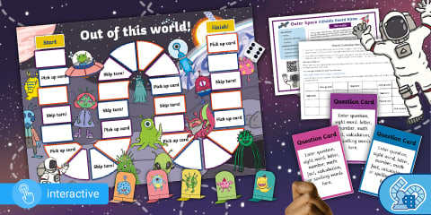Race Into Space Editable Board Game Templates - National Space Day ...