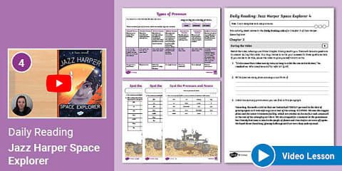 Daily Reading Age 7-11: Jazz Harper Space Explorer (3) Activity Pack