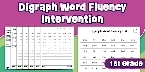 First Grade CVCe Phonics Fluency Intervention, Assessment, and Tracking