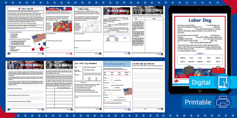 Labor Day Coloring Sheets