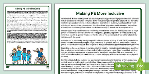 Adapted PE Games