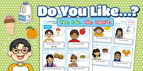 All About Me 'I like' and 'I don't like' Sorting Activity