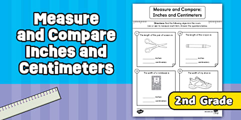 Measuring in Centimeters Scoot Game for 1st-2nd Grade