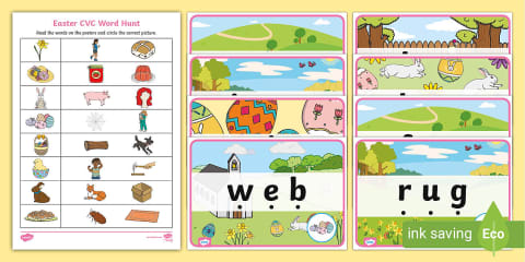Easter Egg Hunt Alphabet Board Game