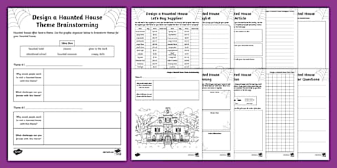 Third Grade Design a Theme Park Area and Perimeter Worksheet