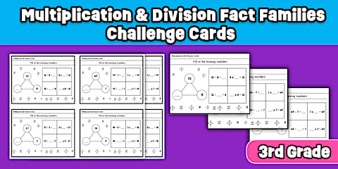 Third Grade Multiplication Facts Progress Chart