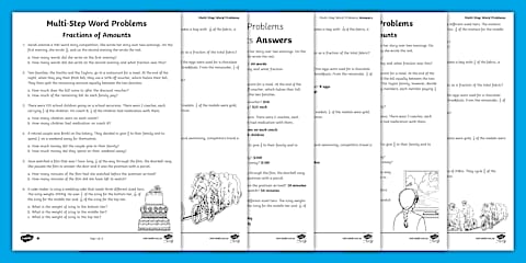 Fractions Word Problems